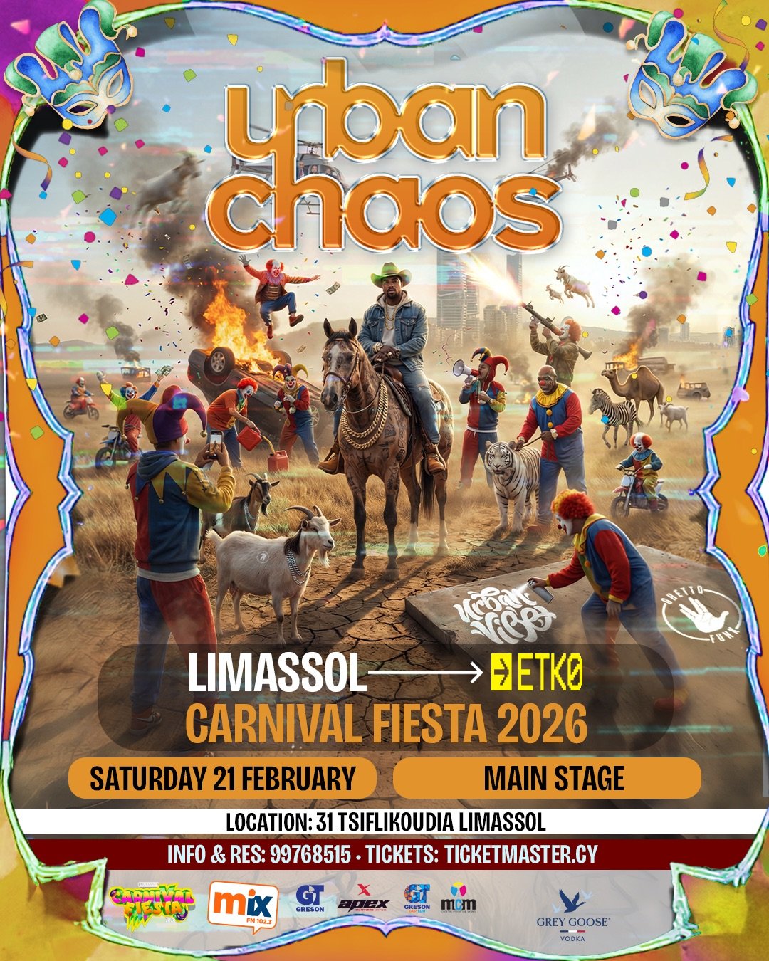 Limassol Carnival Fiesta 2026: Δύο ημέρες, τέσσερις σκηνές και ένα ...
