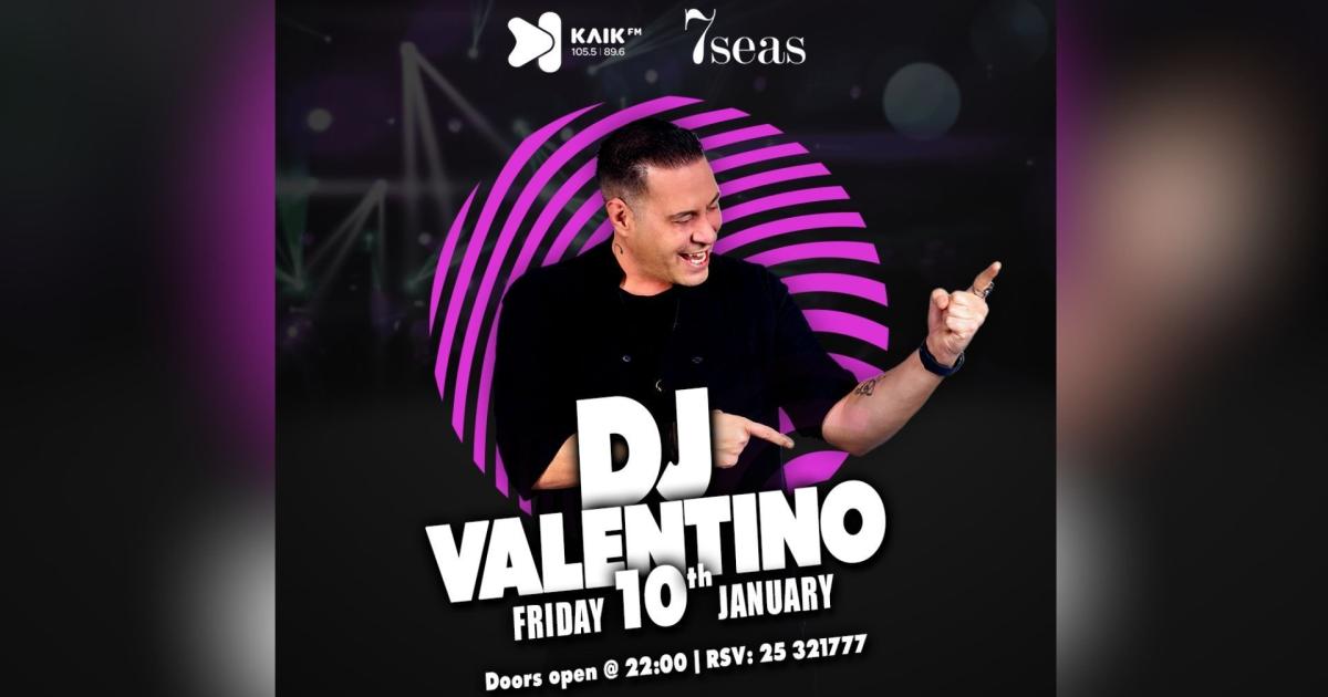 Ο DJ Valentino έρχεται να μας ξεσηκώσει με τα δυναμικά beats του